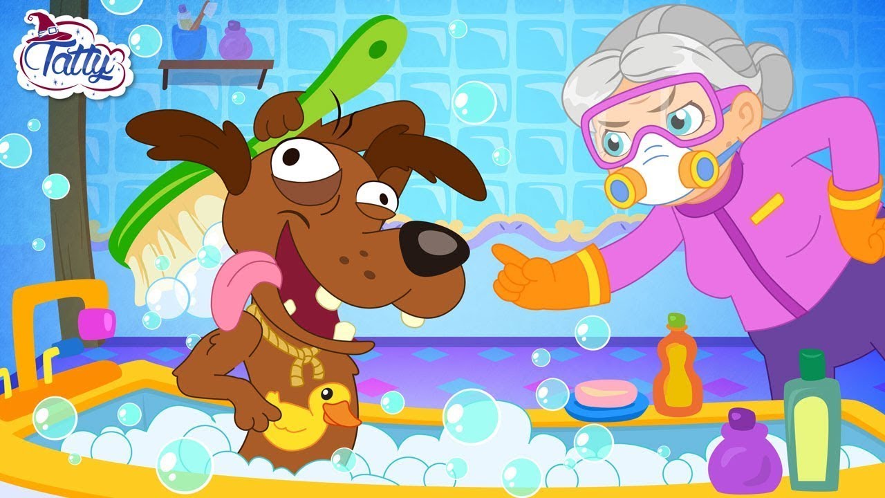 लिटिल विच Tatty, दोस्तों और कीट अपराधियों का मजेदार रोमांच। बच्चे यार्ड ...