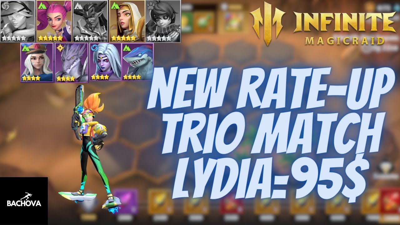 Infınite Magicraid-New Rate-up/Trio Match Lydia = 95 $ - YouTube