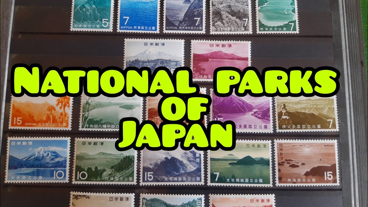 Филателия. Национальные парки Японии. National parks of Japan on ...