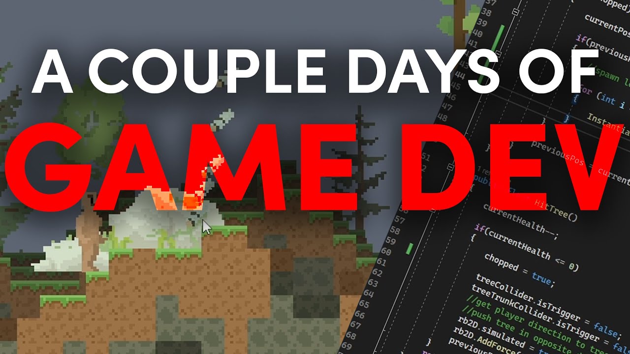 A Couple Days Of Indie Game Dev Devlog Youtube