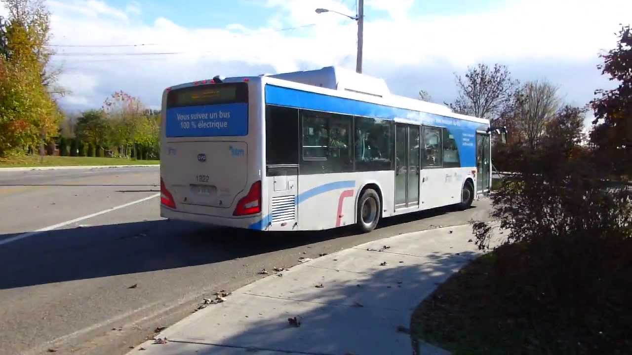 STO 1322: BYD K9 Electric Bus - Looping around Rivermead - YouTube