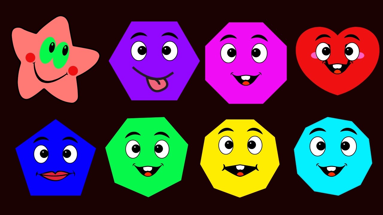 The Shapes Song | Kidsjourney Nursery Rhymes | Nursery Rhymes with ...