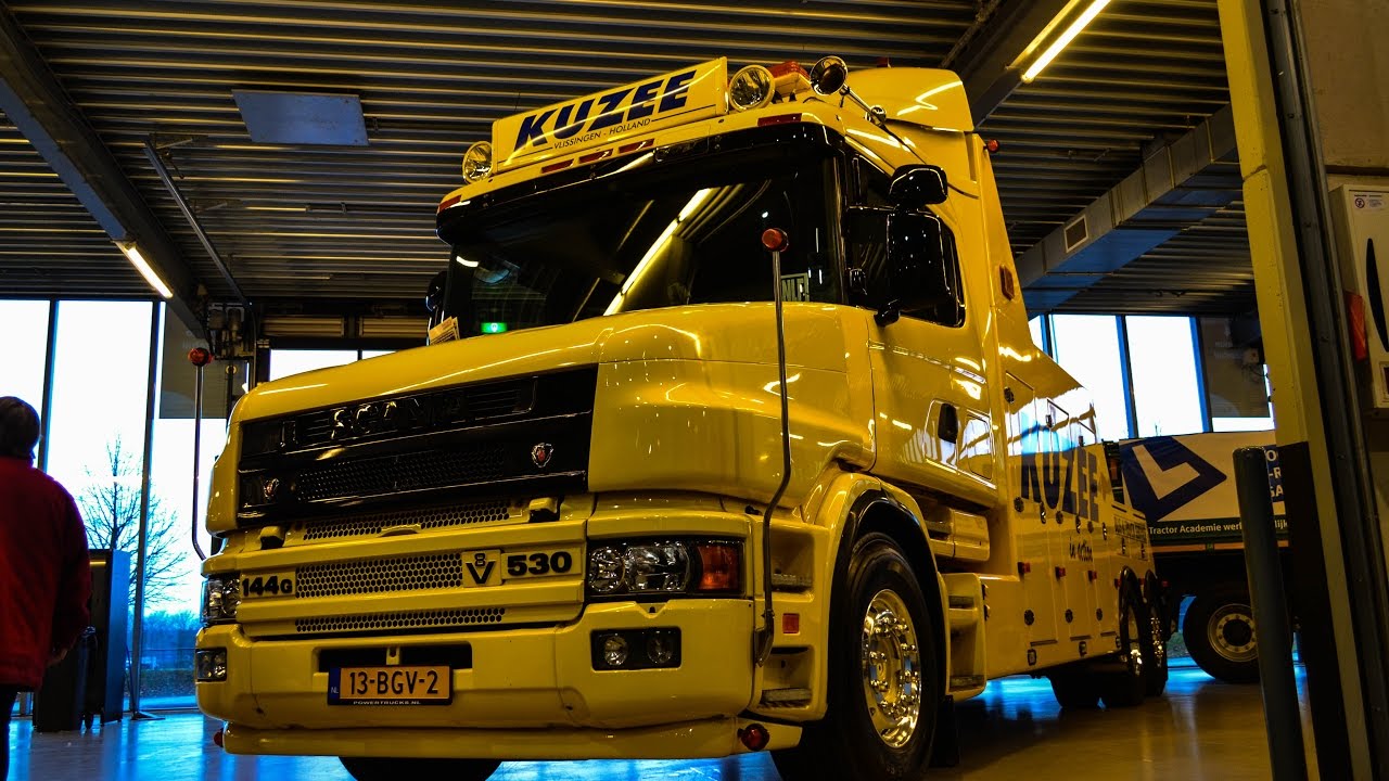 KUZEE SCANIA 144G V8 530 LOUD open pipe sound - YouTube