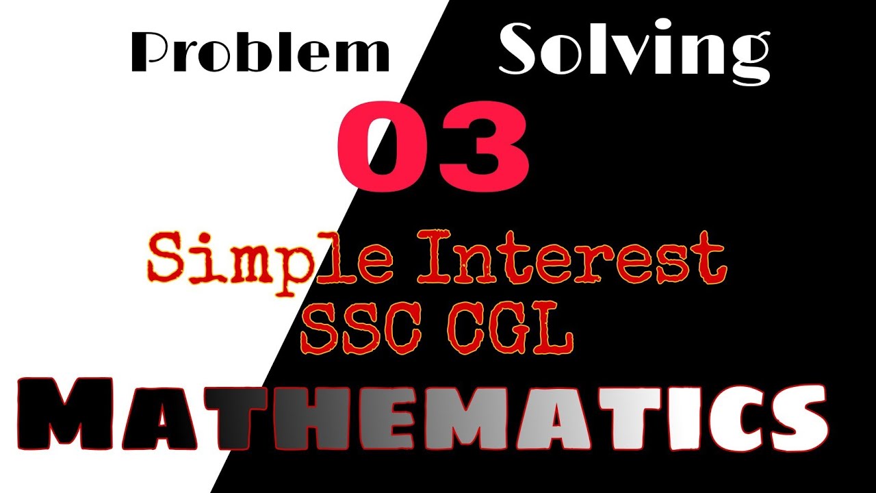 Ssc Mathematics Problemsolving 03 Youtube 8464