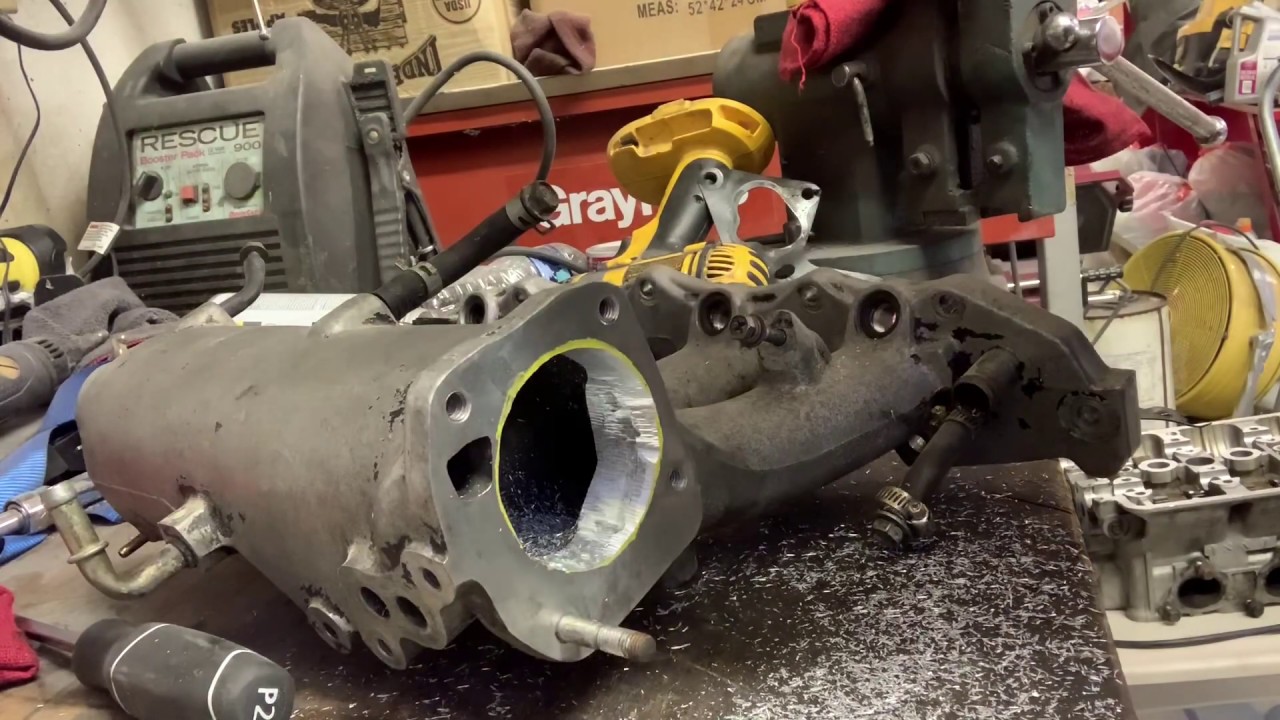 70mm throttle body port match - YouTube