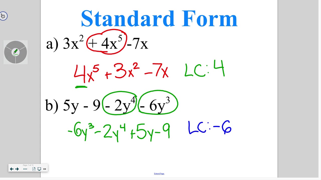 Algebra 7-4: Polynomials - YouTube