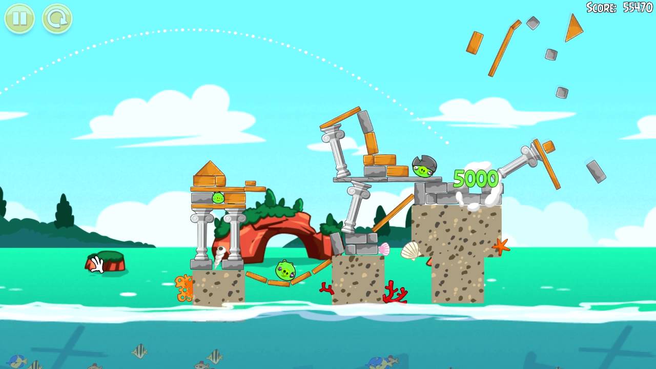 Angry Birds Seasons Piglantis 1-1 - YouTube