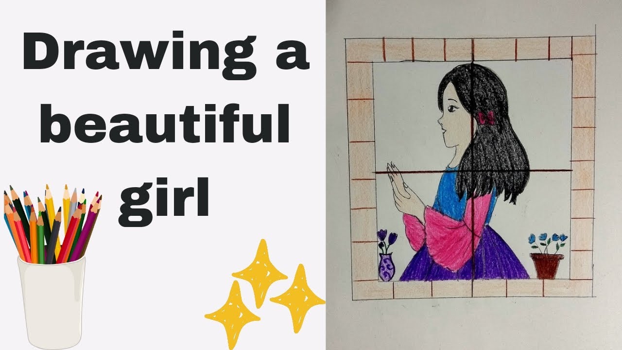 How to draw a girl - YouTube