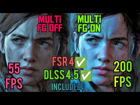 How To install Multi FG Mod in The Last Of US Part 2 For Any Gpu 
