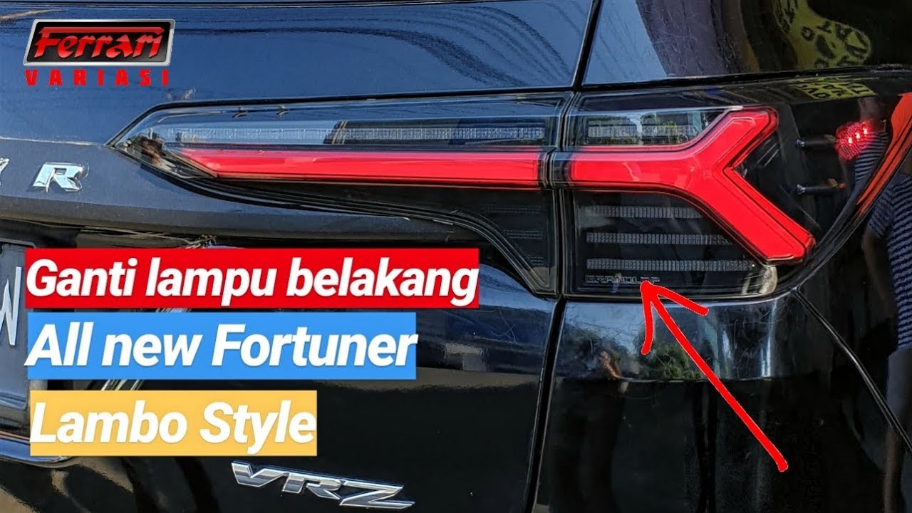 STOP LAMP all new fortuner vrz lambo style | FERRARI VARIASI SURABAYA ...