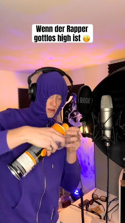 Wenn der Rapper gottlos high ist 😳 #deutschrap #studio - YouTube