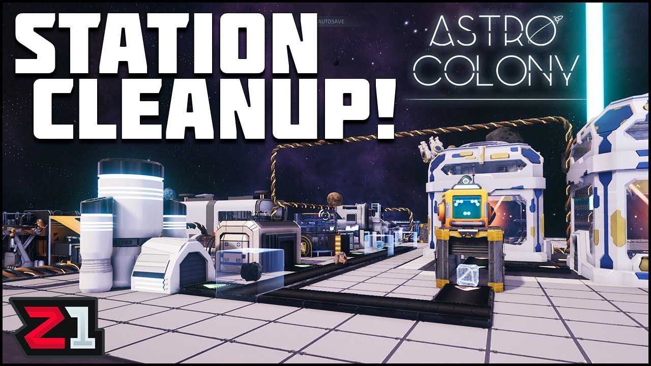 Space Station Cleanup and Starting Automation ! Astro Colony BETA [E2 ...
