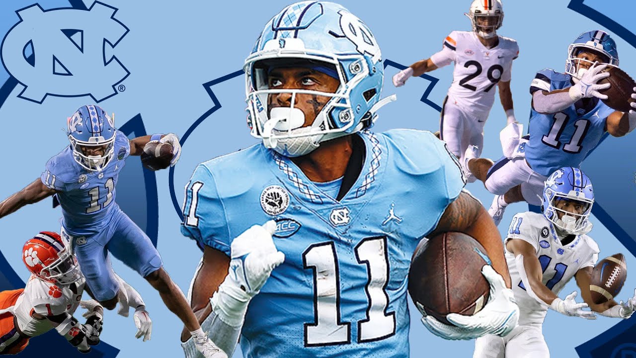 Josh Downs Highlights || Full Career Highlights || North Carolina Tar ...