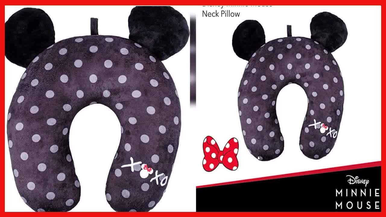 Disney Minnie Mouse Travel Neck Pillow for Airplane - YouTube