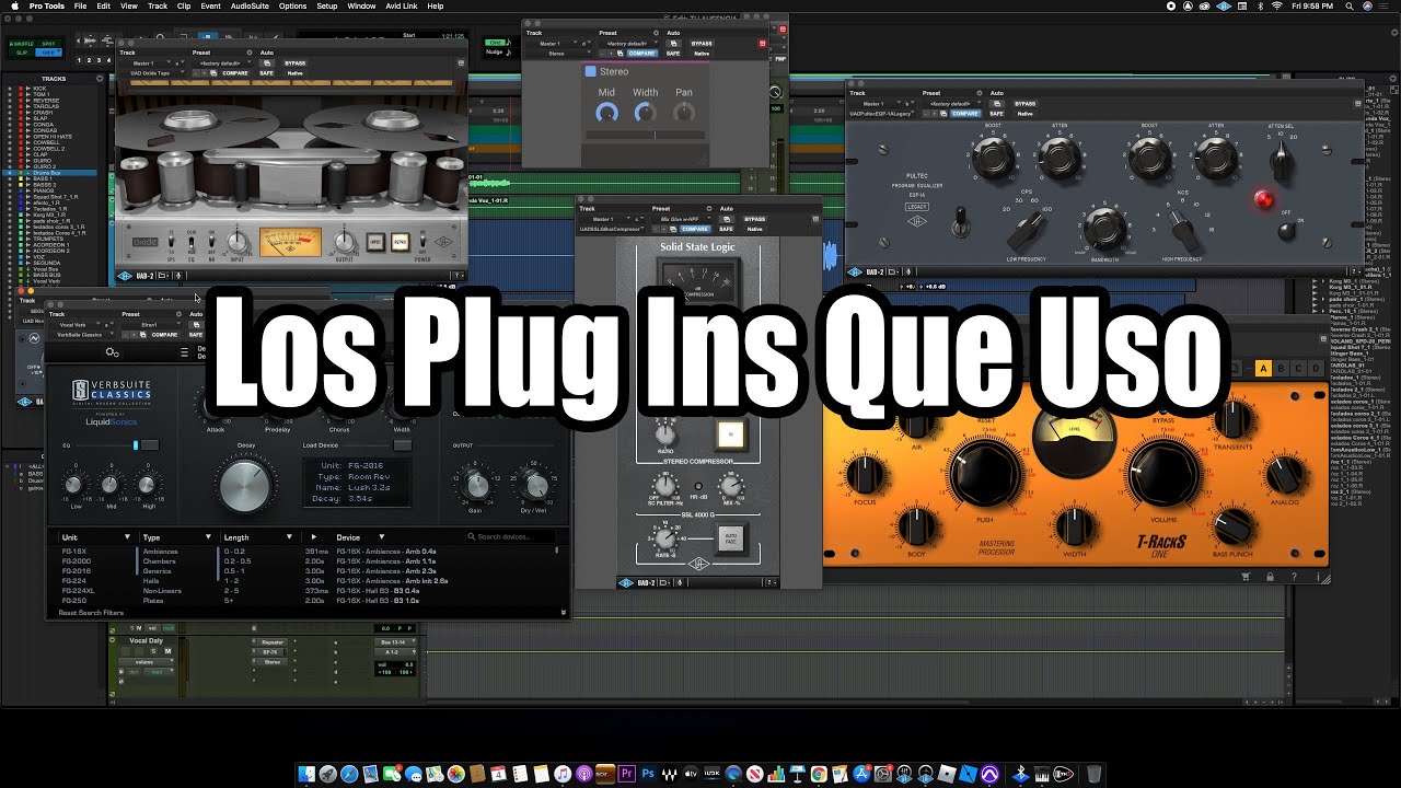 Los Plug Ins Que Uso En Pro Tools - YouTube