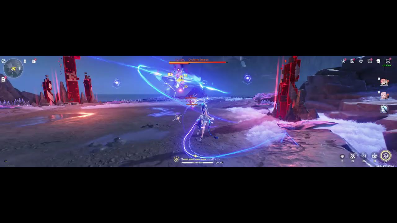 How I beat the cyclone swarm boss mob in Tethys' Deep, Wuthering Waves ...