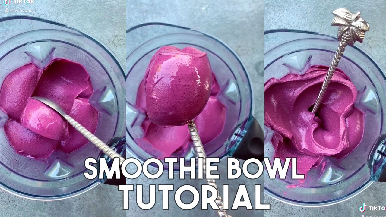 THICK SMOOTHIE BOWL TUTORIAL! - YouTube