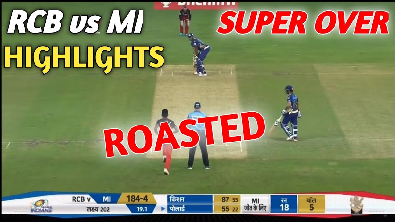 RCB vs MI HIGHLIGHTS ROAST | RCB vs MI TROLL | MI vs RCB 2020 ...