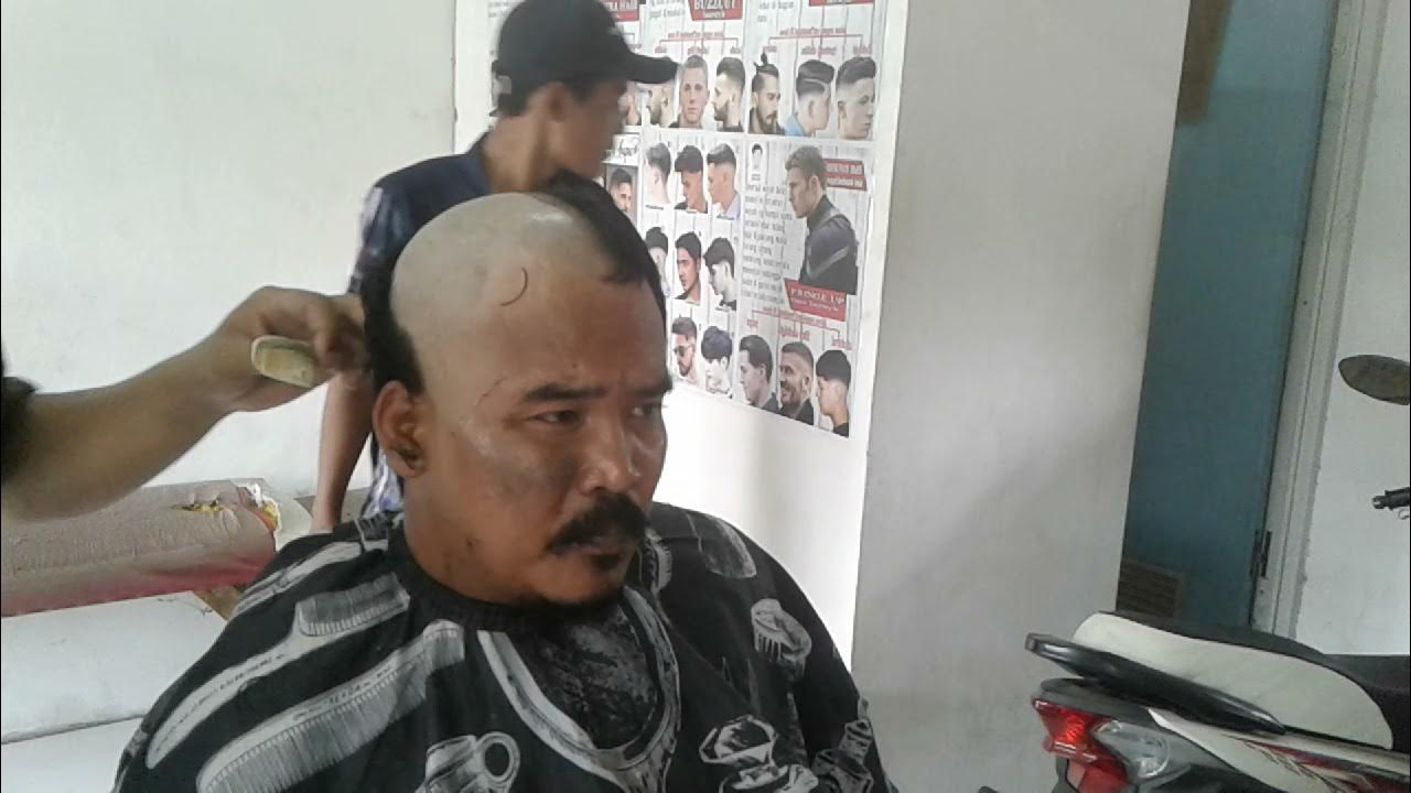 Cara potong rambut Botak licin paling Praktis - YouTube