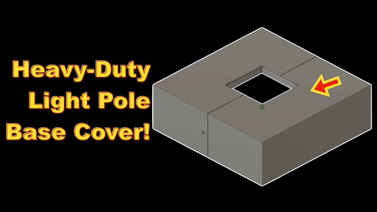 Heavy-Duty Light Pole Base Cover! Reduce Vandalism! - YouTube