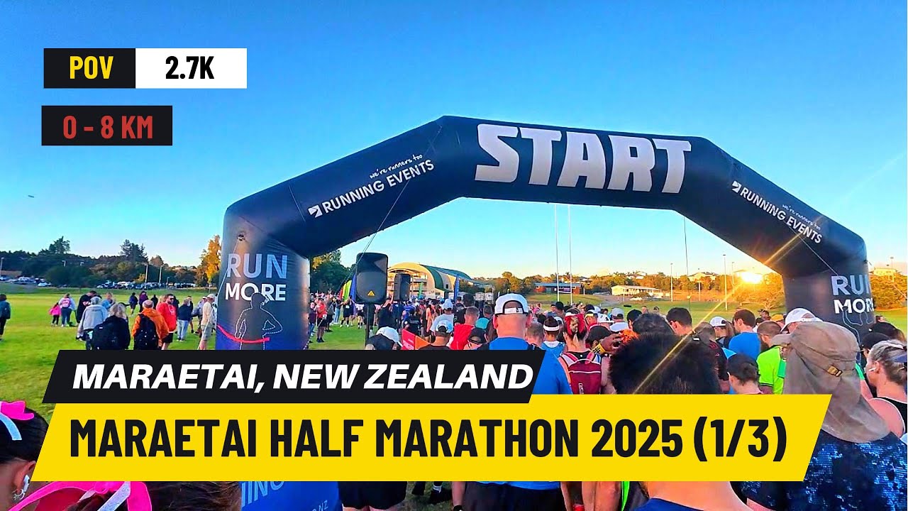 [New Zealand Running POV] Maraetai Half Marathon 2025 – First 8KM (1/3 ...