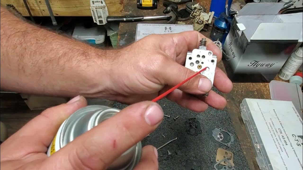 how to rebuild you stihl 038 tilitson carburetor - YouTube
