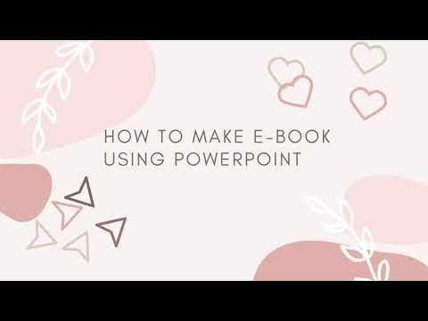 How to make an eBook by using PowerPoint - YouTube