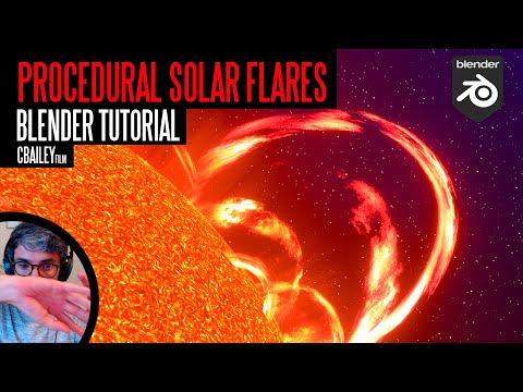 Procedural Solar Flare Shader Blender Tutorial!