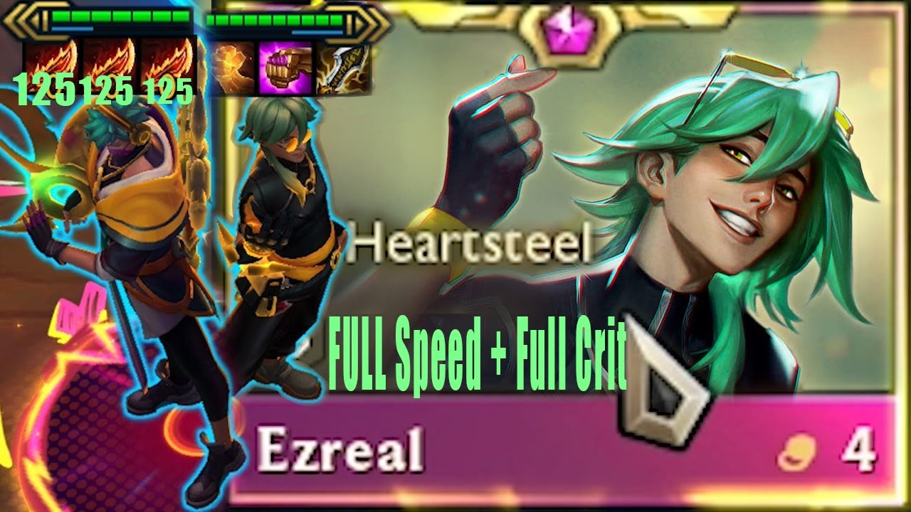 Ezreal⭐⭐⭐ Full Crit Aphelios⭐⭐⭐ Full Speed Carry Team Tft Set10