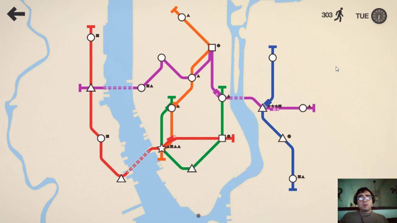 Mini Metro - New York (Score:737) July 4, 2016 - YouTube