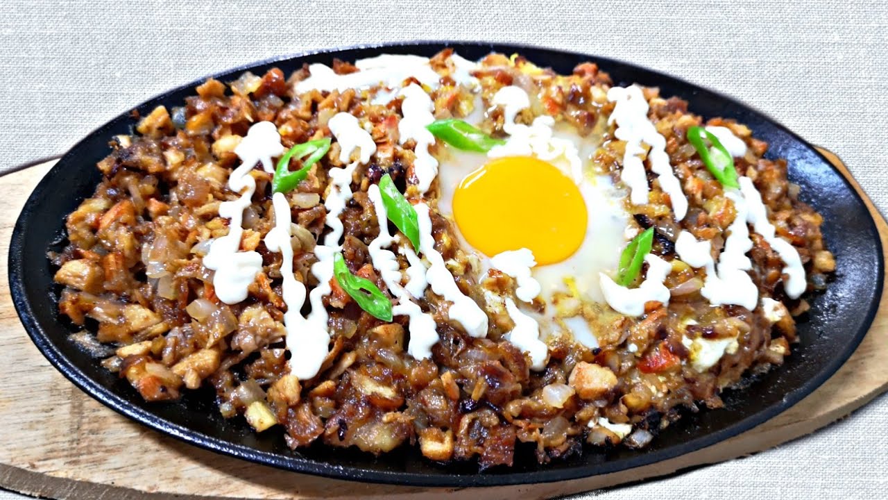 CHICKEN SISIG | Sizzling FRIED CHICKEN | LeftOver Fried Chicken Ating ...
