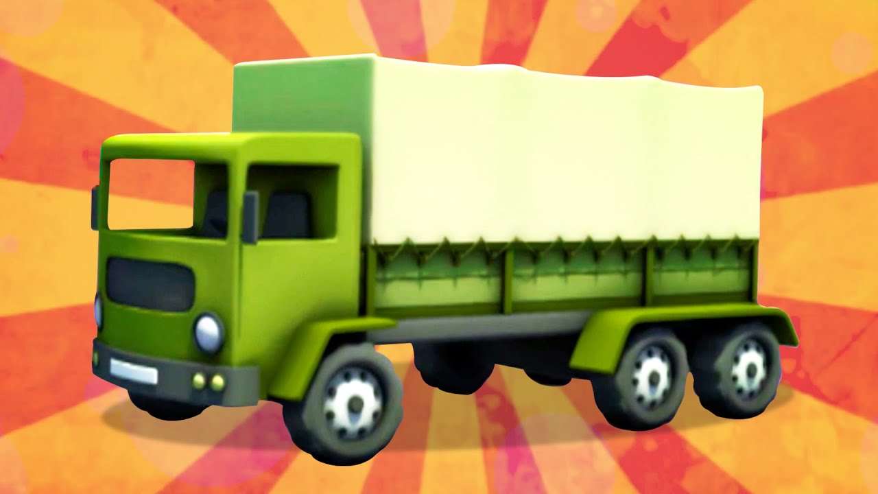 Army Truck & More Animated Cartoons for Kids - YouTube