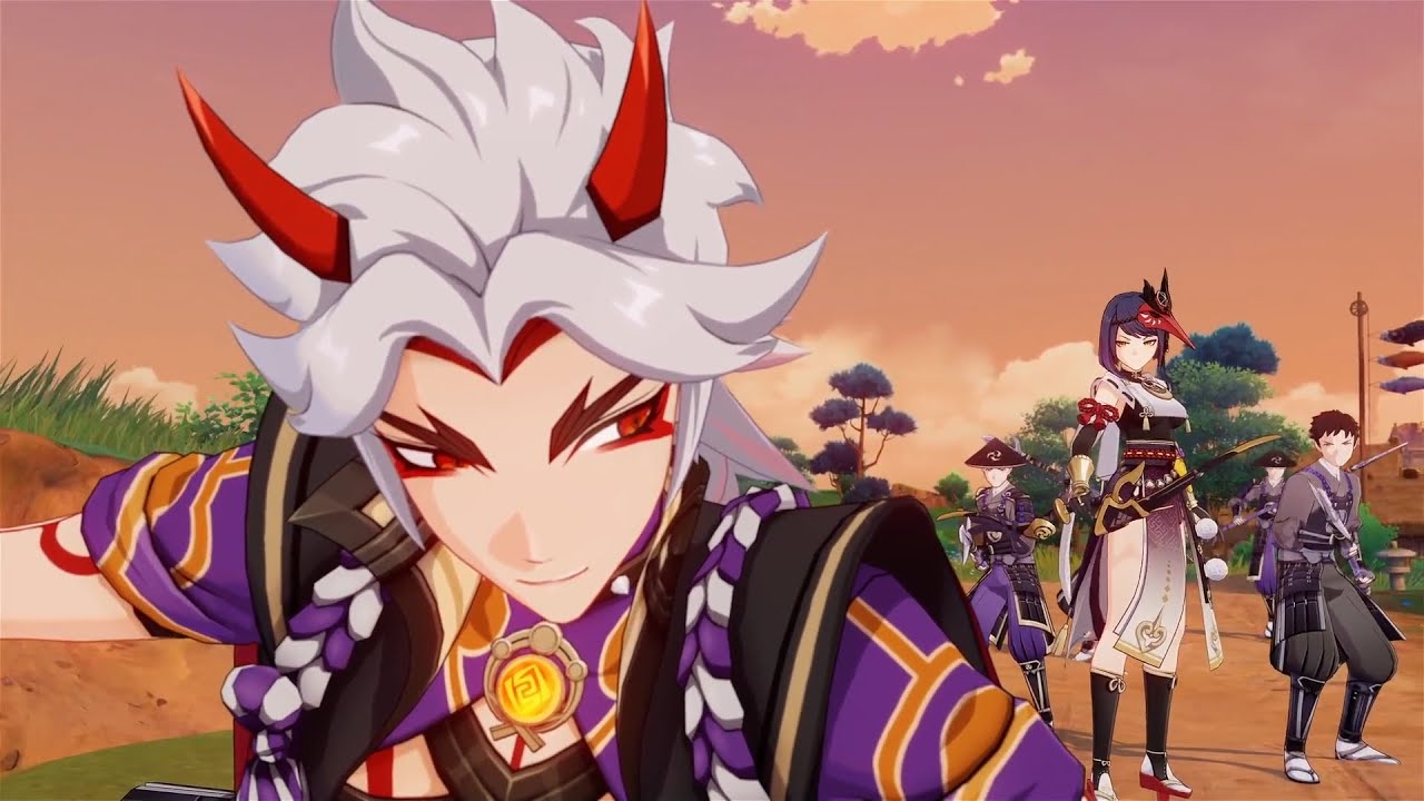 Itto meet Sara - Arataki Itto Character Demo JP - EN Sub - YouTube