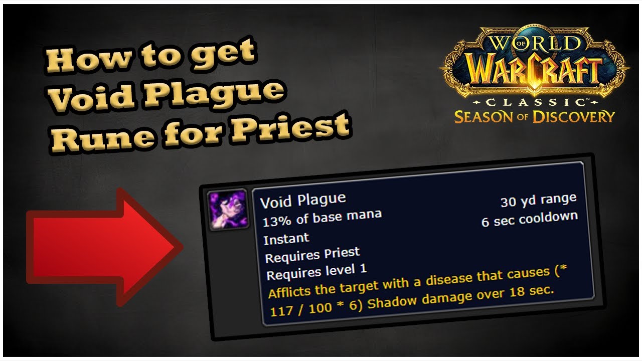 How to get Void Plague Rune for Priest [WoW SoD] - YouTube