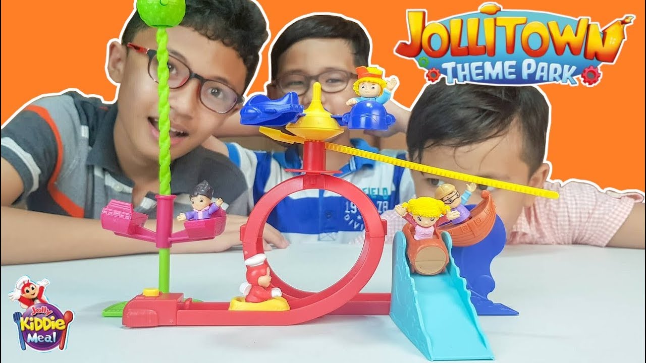 2019 Jollitown THEME PARK - Jolly Kiddie Meal Toys | Complete Set of 5 ...