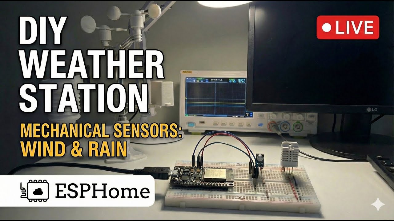 Live Build: The Ultimate DIY Weather Station (Part 2) - The Mechanical ...