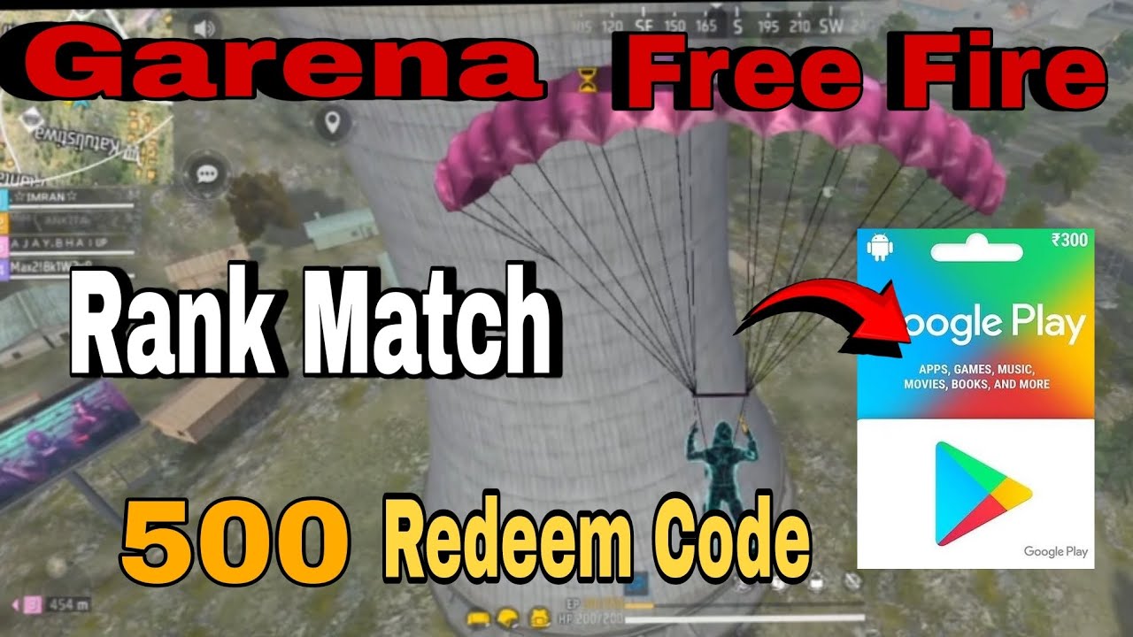 500 Redeem Code 😱 || Rank Match Garena Free Fire || Headshot Kaise Mare ...