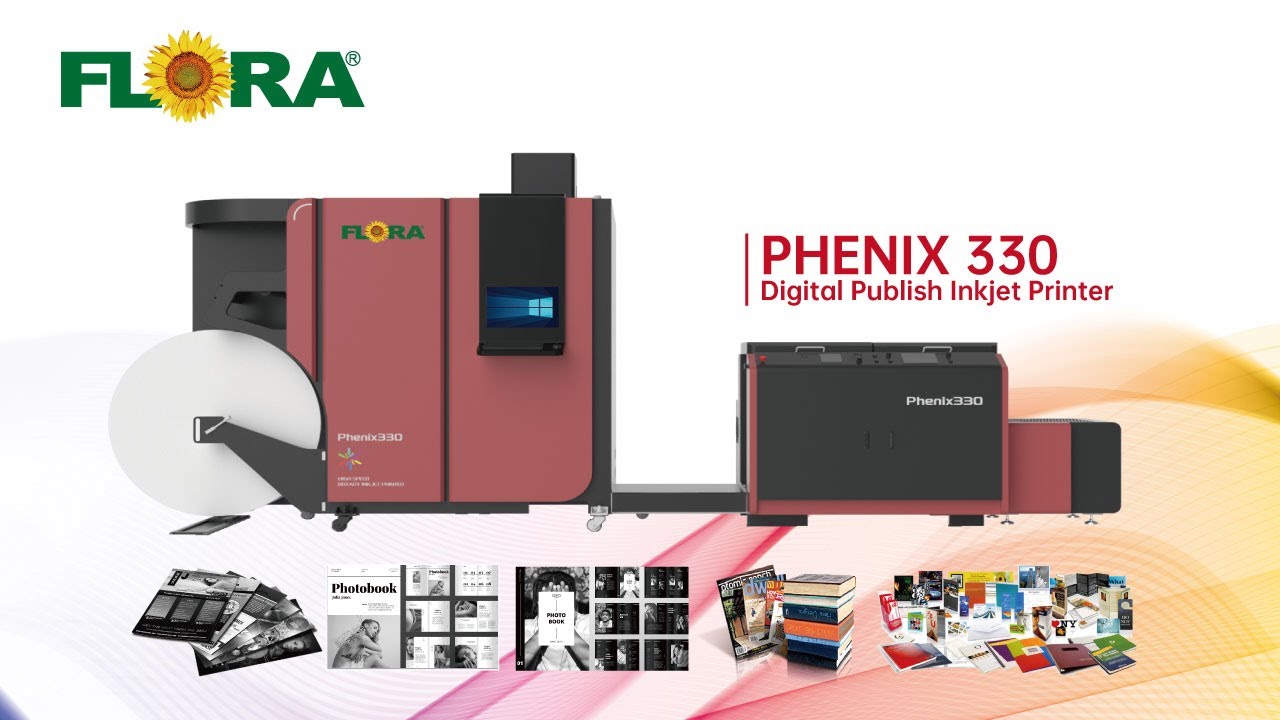 NEW Launch！FLORA Color Press Phenix 330 High-Speed Inkjet Rotary Press ...
