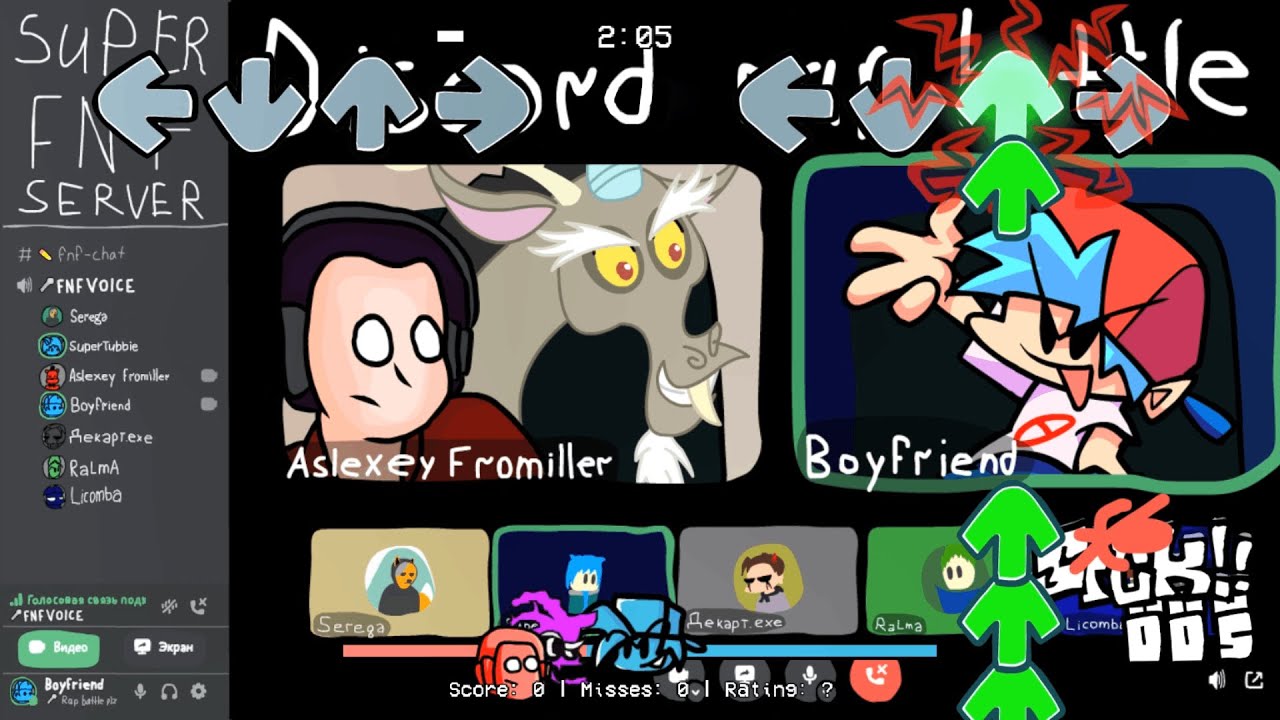 FNF: Discord call / Musical battle in Discord Friday Night Funkin ...