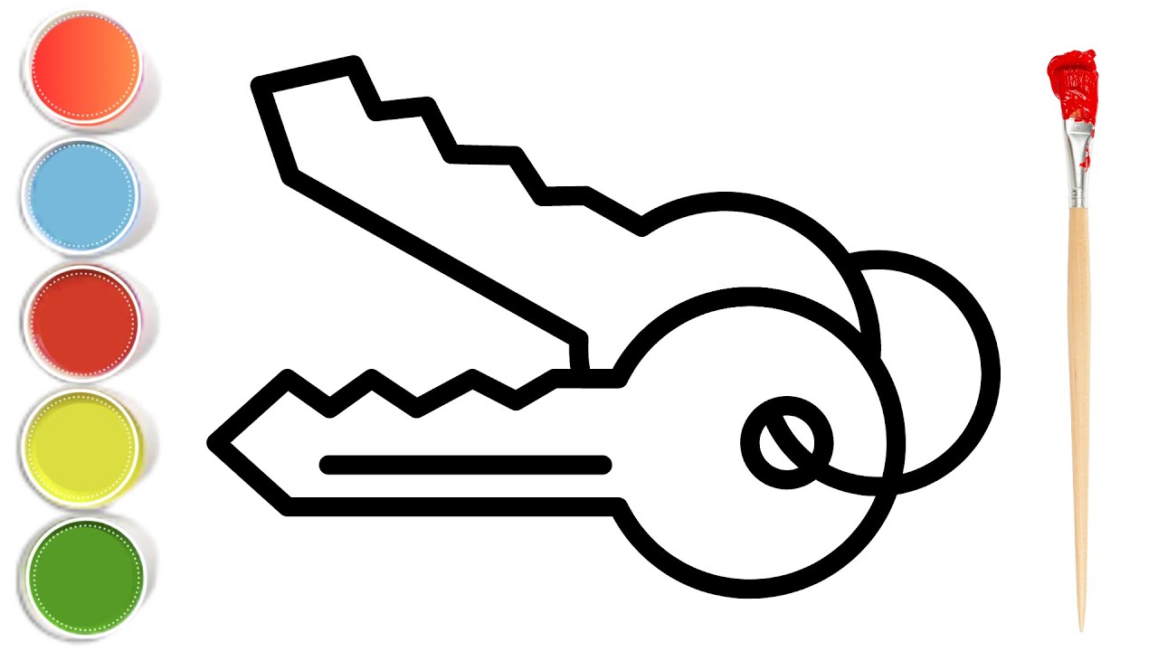 Keys Drawing with Different Colors. - YouTube