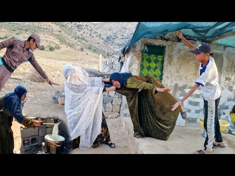Traditional curd cooking:Until the sudden attack of the second wife, a fierce conflict with Zohreh😱