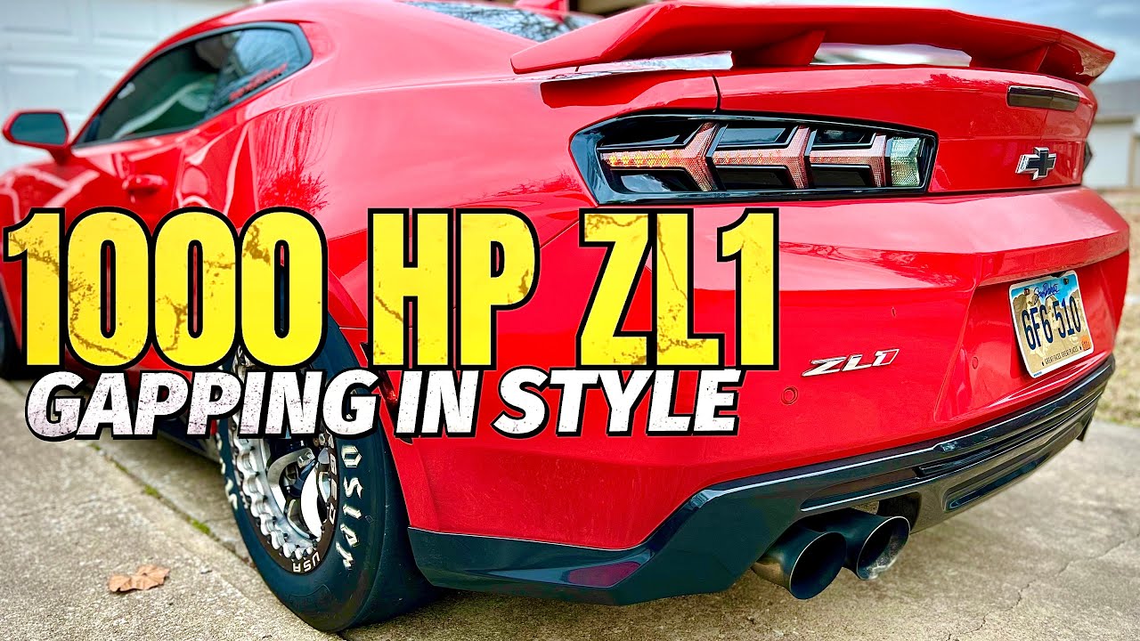 Cammed 1000 HP ZL1 gets LAMBORGHINI TAILLIGHTS *GAPPING IN STYLE* - YouTube