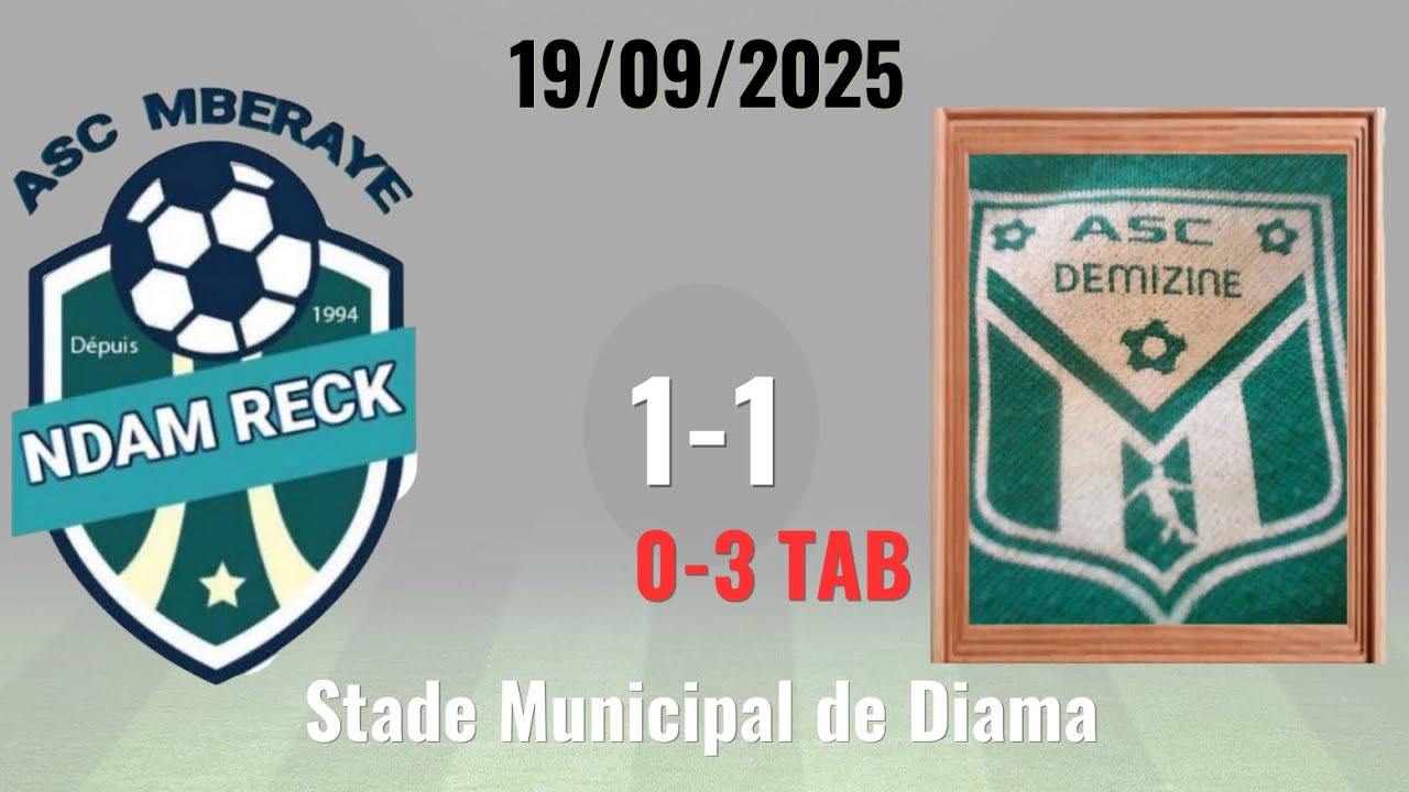 Asc Mbéraye 1-1 Asc Demizine TAB 0-3 - YouTube