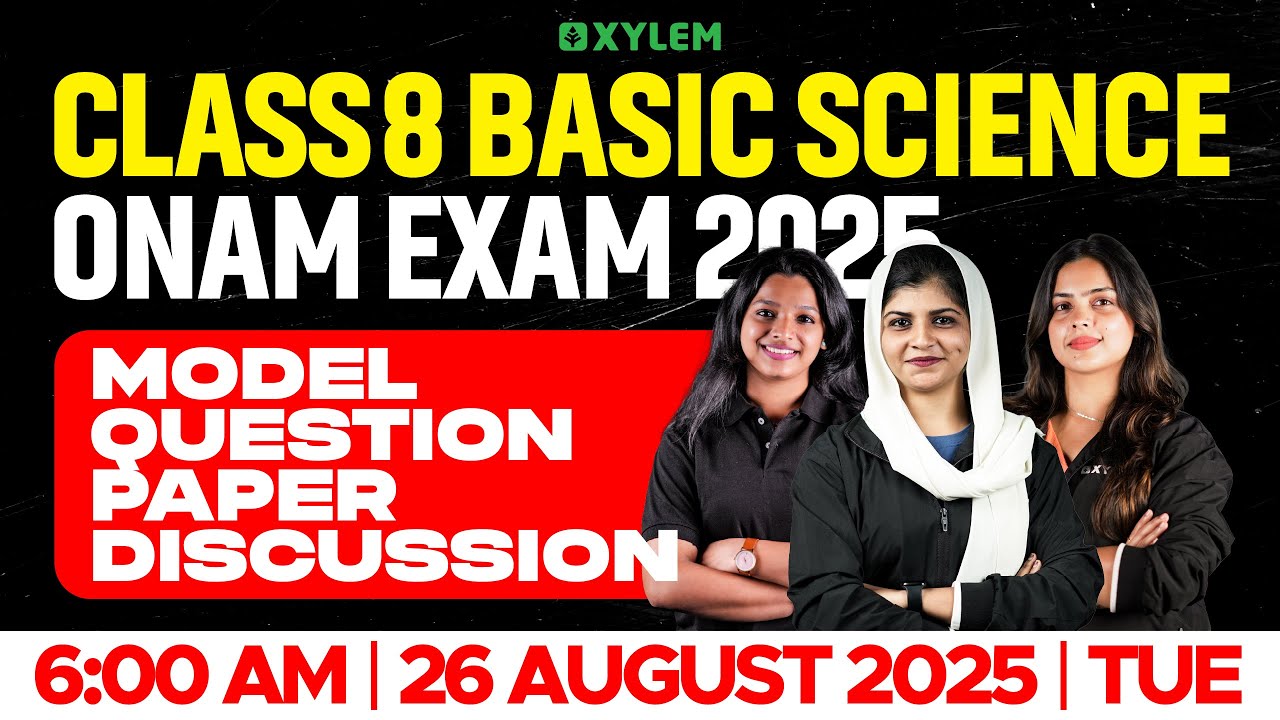 Class 8 Onam Exam 2025 | Basic Science Model Question Paper Discussion ...