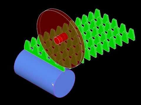 Kinematics Ch06F Involute Gear Generation - YouTube