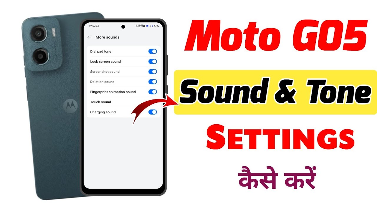 moto g05 sound & tone settings kaise kare !! moto g05 full sound ...
