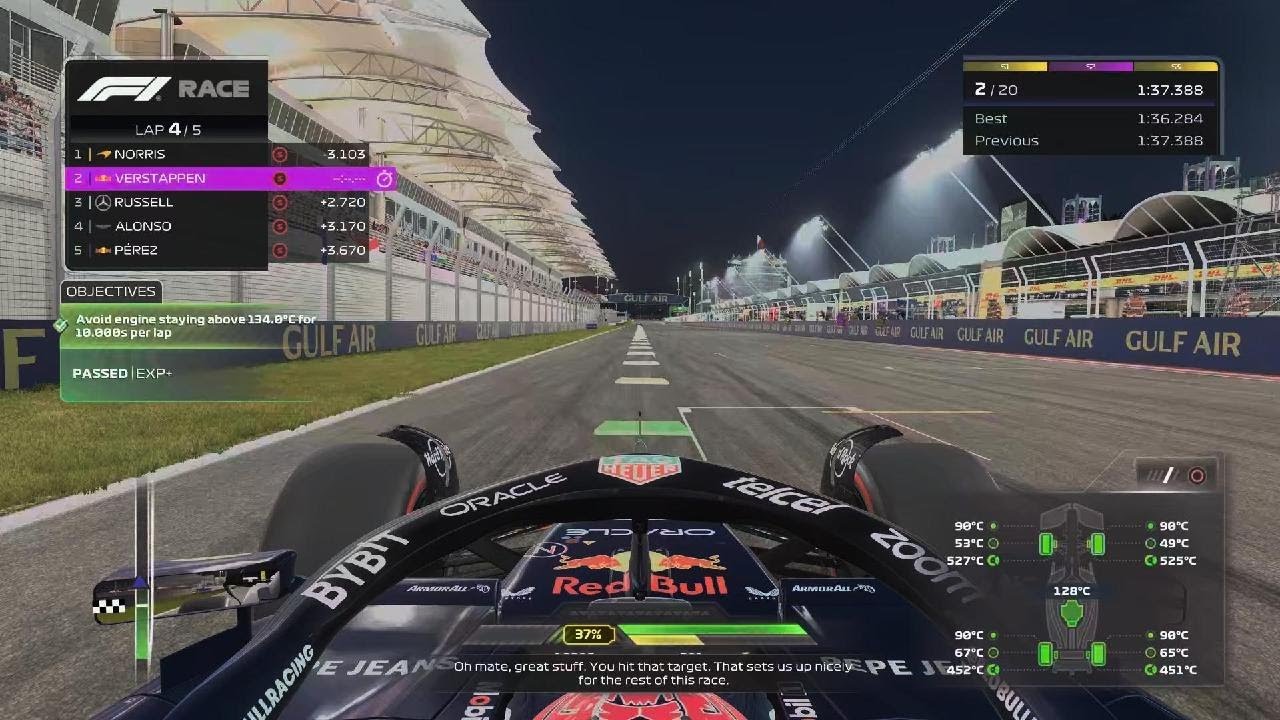 F1 24 🏎️ | Max Verstappen winning Bahrain GP | PS5 🎮🔥 - YouTube