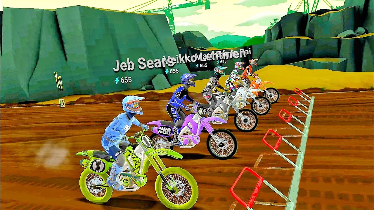 Mad Skills Mx 3 - 5 Player Rasing Motorcycles Fast Motocross Best ...