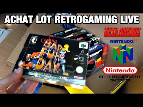 UN LOT RETROGAMING MAGNIFIQUE ! [ACHAT LIVE] - YouTube