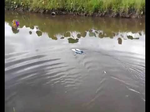 Uzaktan kumandalı oyuncak gemi ile balık avı